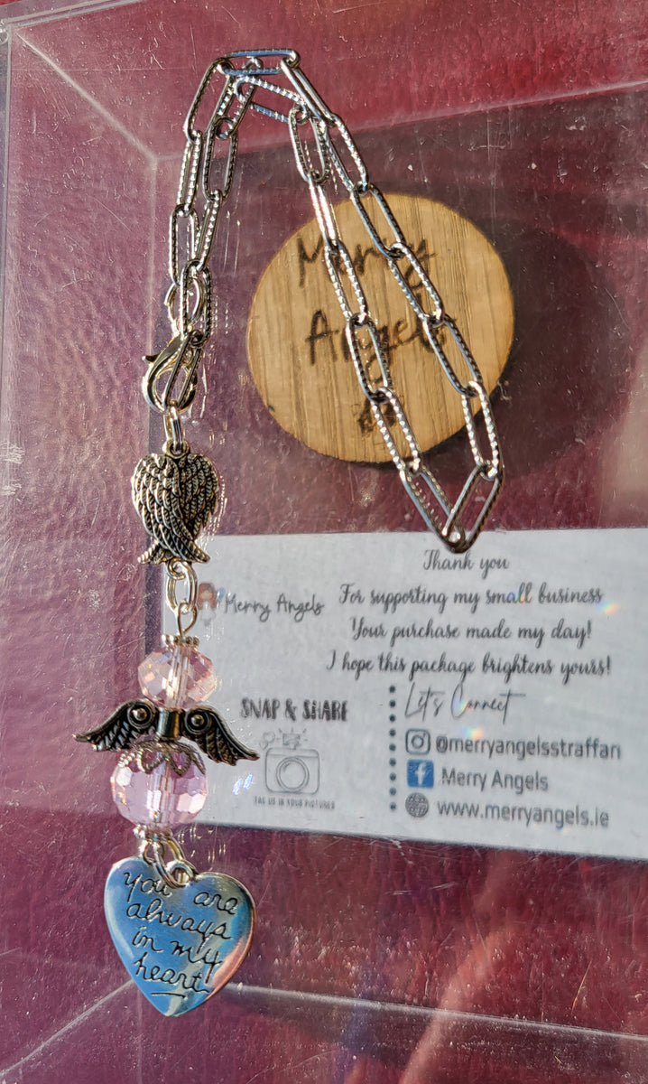 Rear view mirror hanger folded wings – Merry Angels